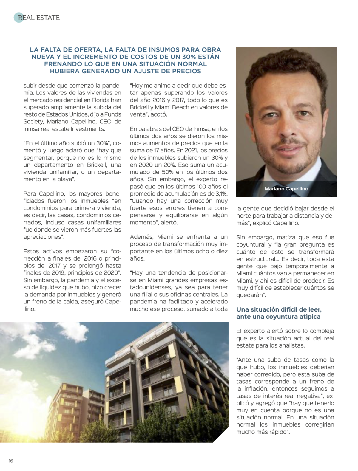 Mariano Capellino "¿La inversión en Real Estate en Miami: burbuja o ...